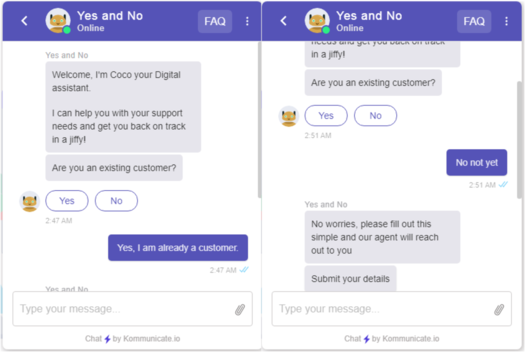 Bot Samples Developer Docs Kommunicate